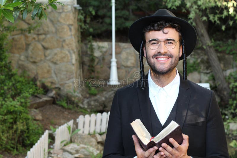 Traditional Religious Orthodox Man in the Synagogue Stock Image - Image ...