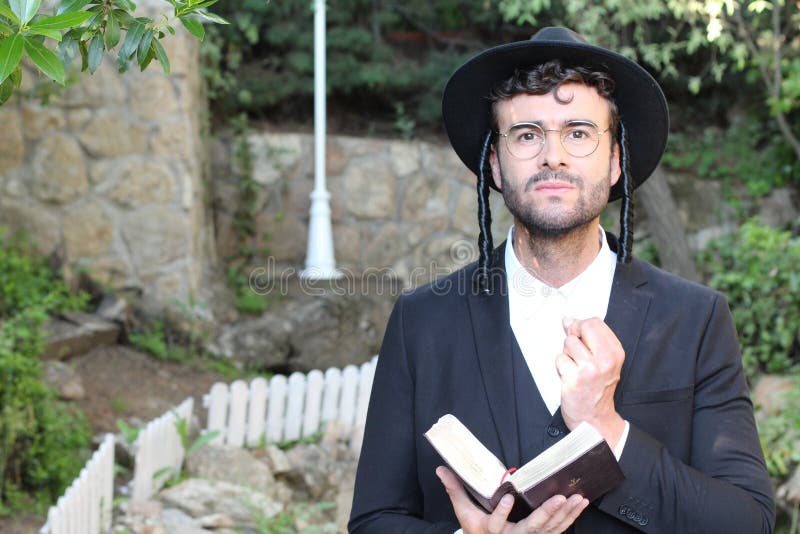 Traditional Religious Orthodox Man in the Synagogue Stock Photo - Image ...