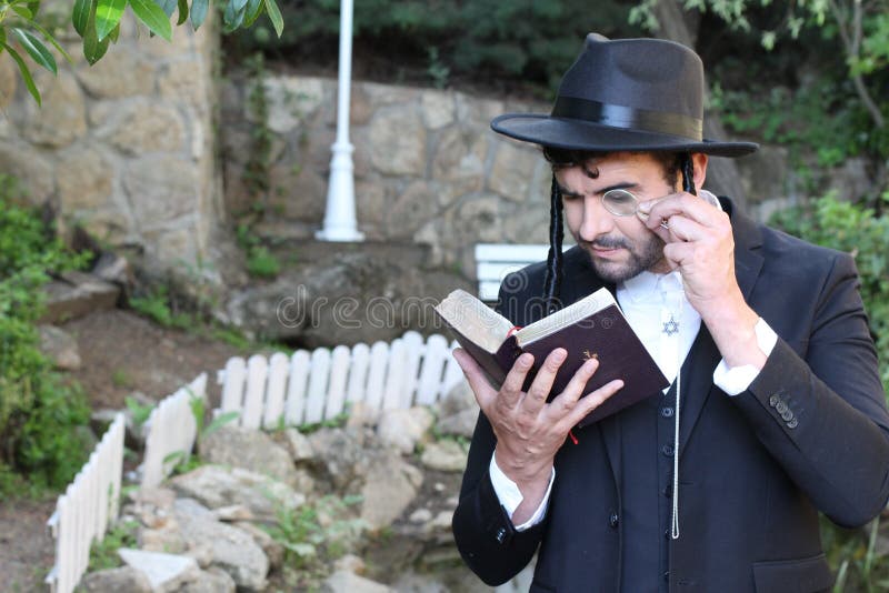 Traditional Religious Orthodox Man in the Synagogue Stock Image - Image ...