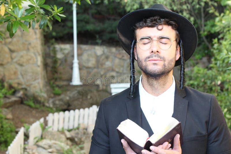 Traditional Religious Orthodox Man in the Synagogue Stock Photo - Image ...