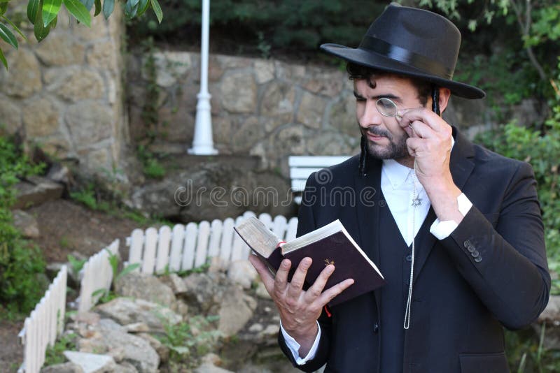 Traditional Religious Orthodox Man in the Synagogue Stock Image - Image ...