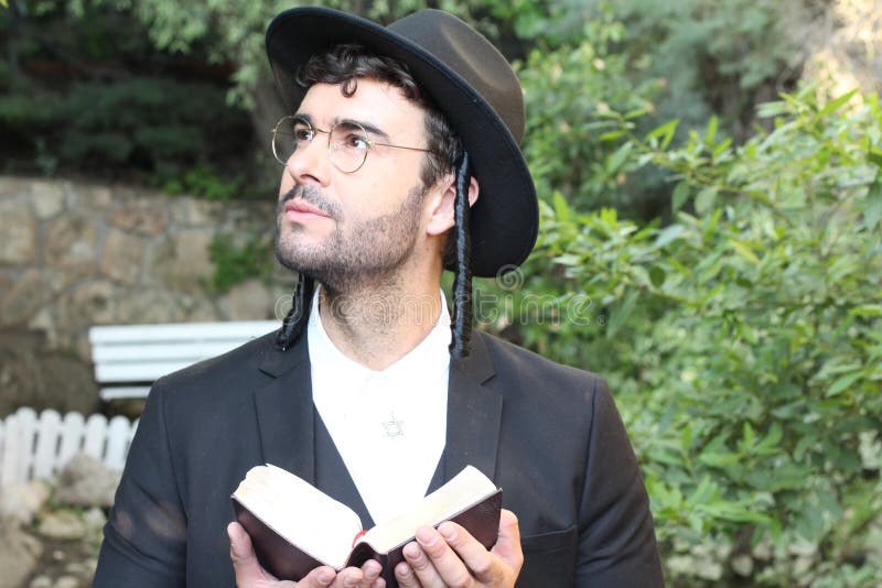 Traditional Religious Orthodox Man in the Synagogue Stock Image - Image ...