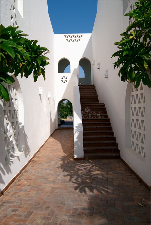 Traditional resort hotel stock photo. Image of leaf, detail - 64818724