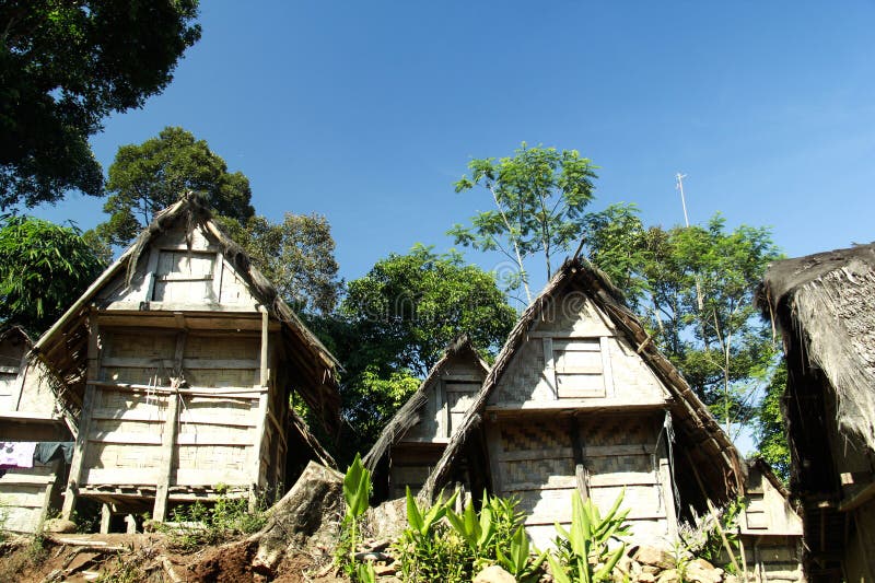 Traditional House Baduy Community West Java Stock Photos - Free ...