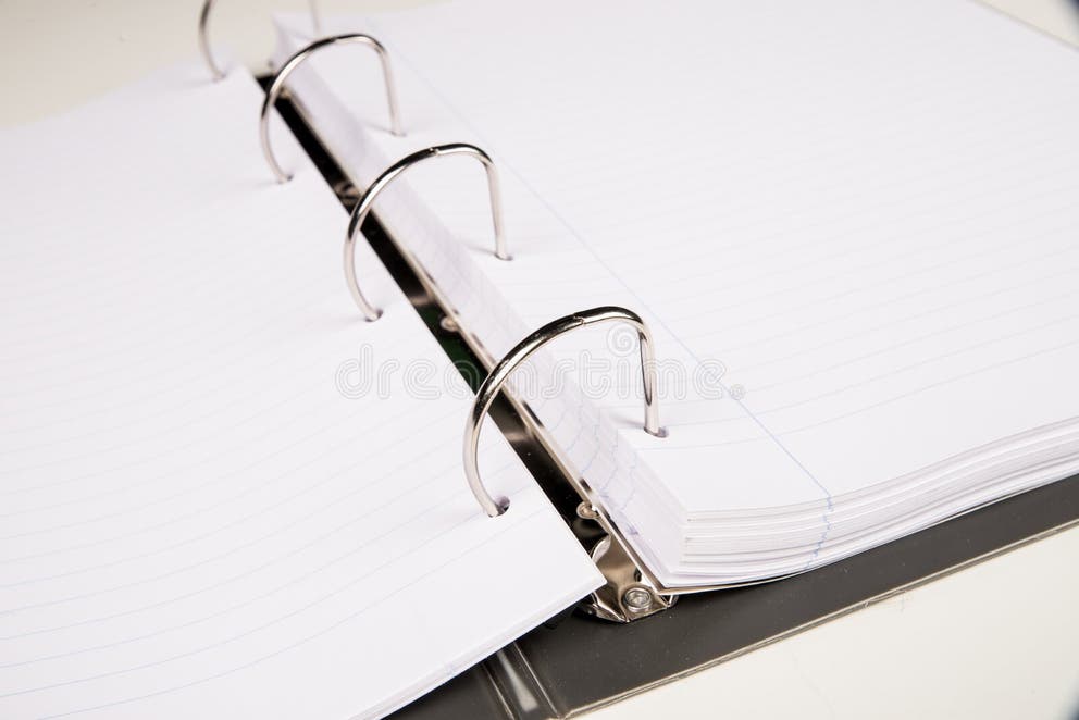 Traditional Ringed Notebook Stock Image - Image of olfashioned ...