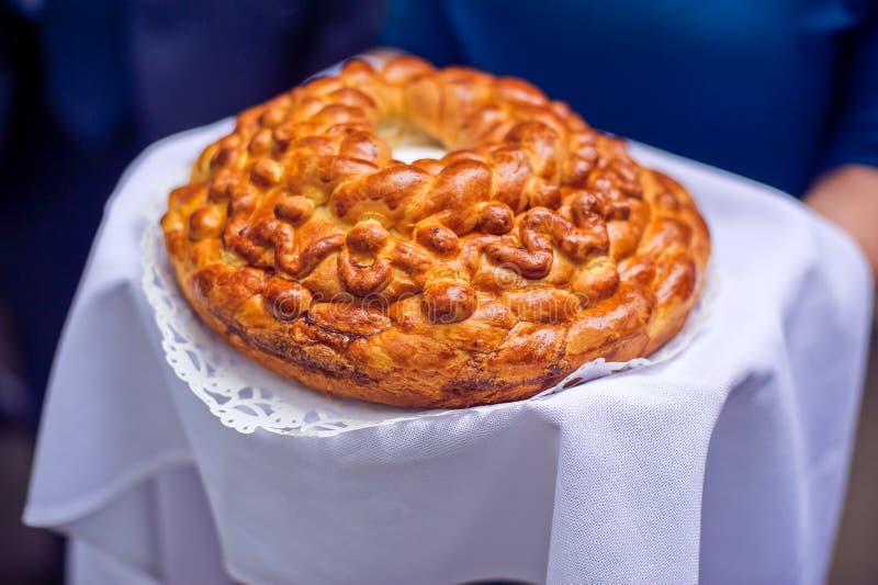 A Traditional Ritual of Offering Bread and Salt To a Welcome Guest ...