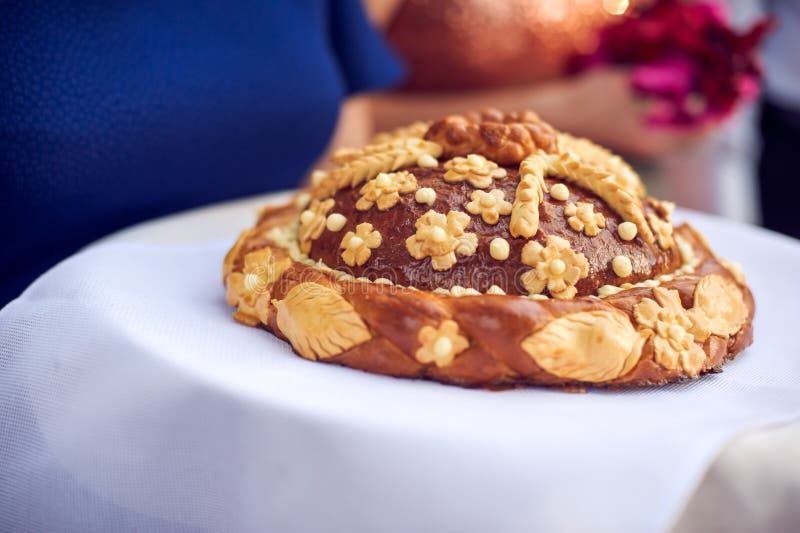 A Traditional Ritual of Offering Bread and Salt To a Welcome Guest ...
