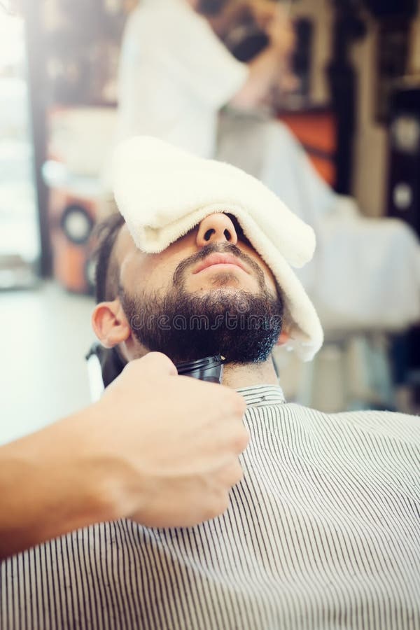Traditional Ritual of Shaving the Beard Stock Image - Image of ...