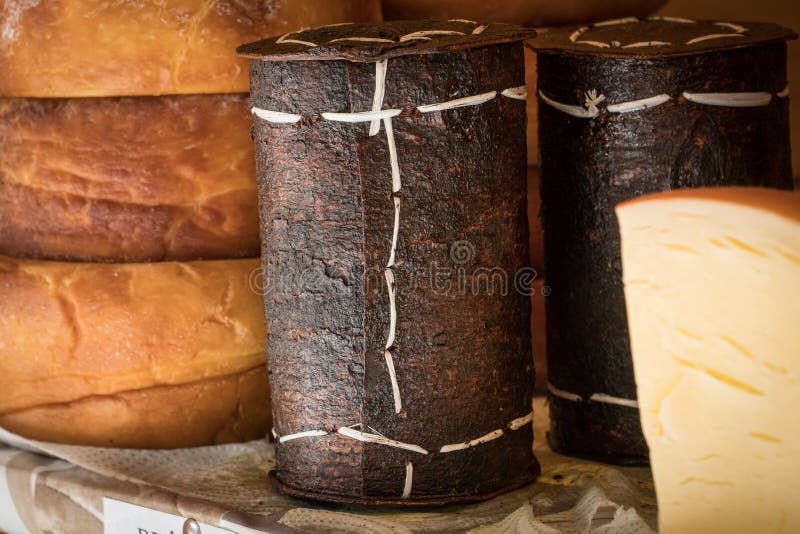 Traditional Romanian Cheese BrÃ¢nzÄƒ De Burduf Stock Photo - Image of ...
