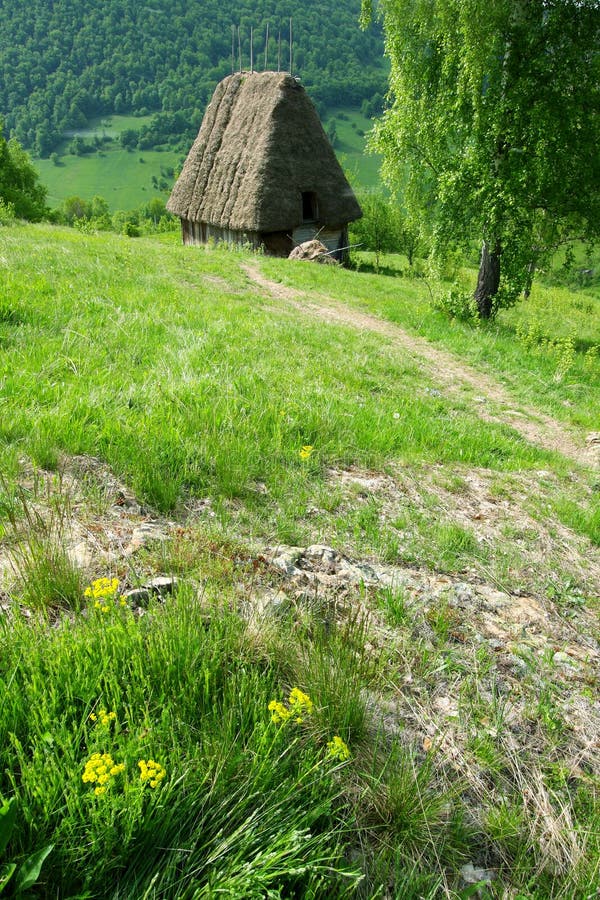 Traditional Romanian Cottage Stock Image - Image of mountain ...