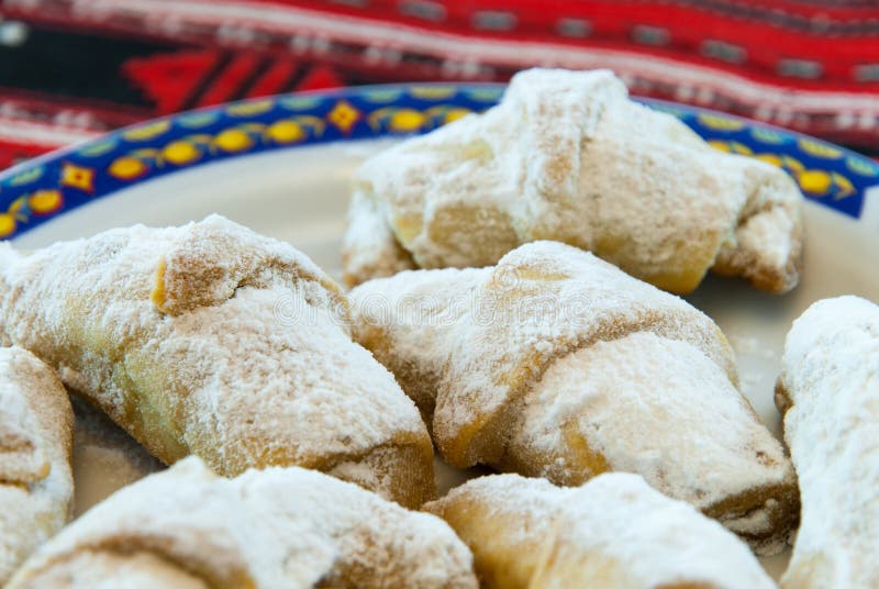 Traditional Romanian Dessert Coltunasi Cornulete Dumplings with Jam or ...