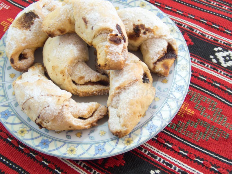 Traditional Romanian Dessert Coltunasi Cornulete Dumplings with Jam or ...