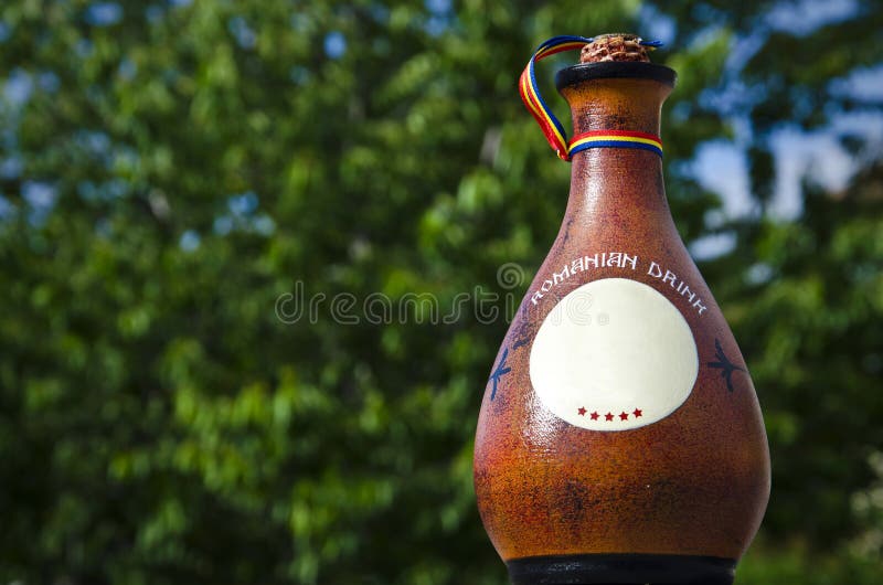 Traditional romanian drink stock photo. Image of artistic - 28218606