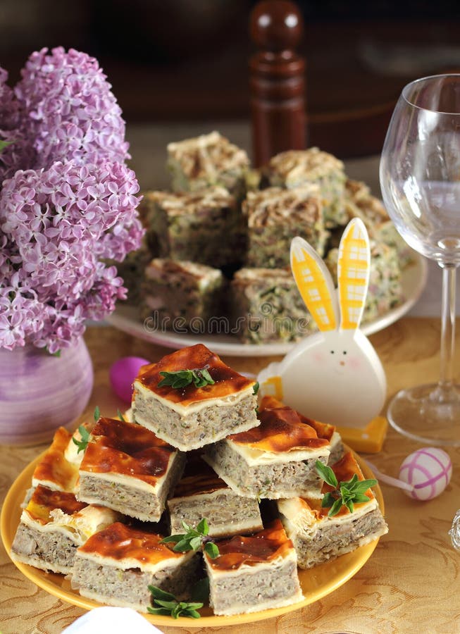 Romanian Easter Food - Drob Stock Photo - Image of easter, cuisine ...