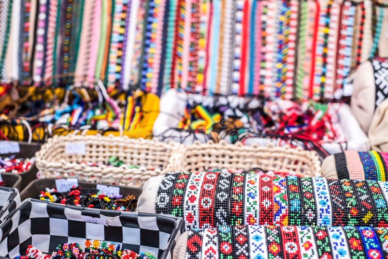 Traditional Romanian Fabrics and Various Handmade Objects Editorial ...