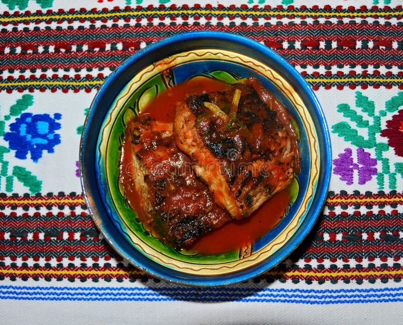 Traditional Food from Romania: Fish Brine Stock Image - Image of delta ...