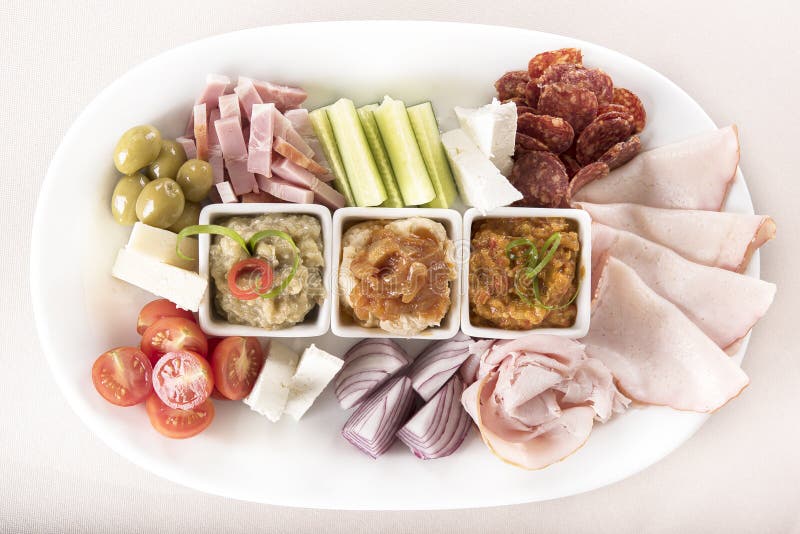 Traditional Romanian Food Plateau Stock Image - Image of kitchen ...