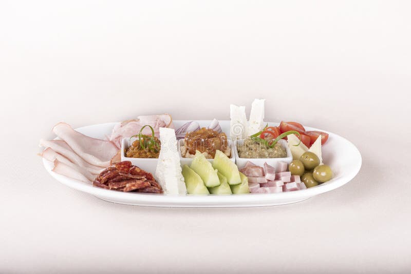 Traditional Romanian Food Plateau Stock Photo - Image of industry ...