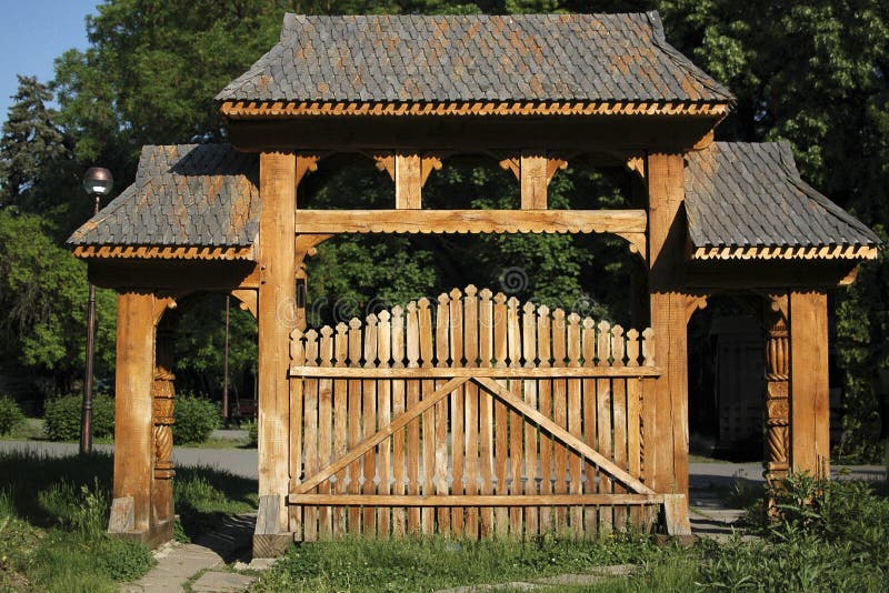 The Maramures Gate Romania 4 Editorial Photography - Image of wood ...