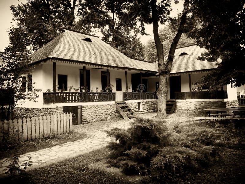 Traditional romanian house stock photo. Image of bucharest - 14999422