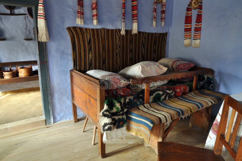 Traditional Romanian House Interior Editorial Stock Image - Image of ...