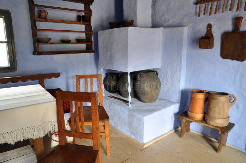 Traditional Romanian House Interior