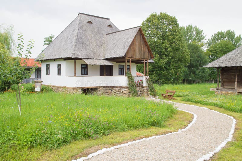 Traditional romanian house stock image. Image of outdoors - 46630385