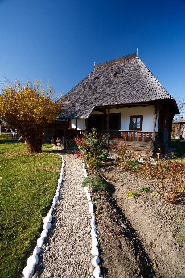 Traditional Romanian House - See the Whole Series Stock Image - Image ...