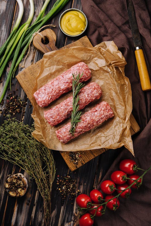 Traditional Romanian Mititei, Pork Meat Rolls Stock Image - Image of ...