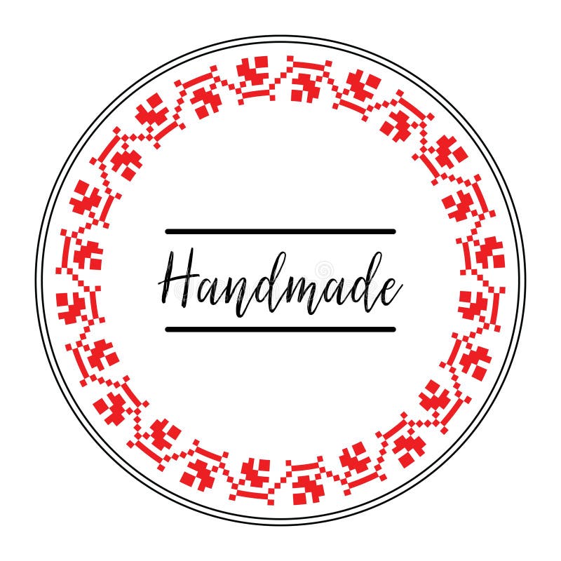 Traditional Round Frame for Text- Graphic Design Stock Vector ...