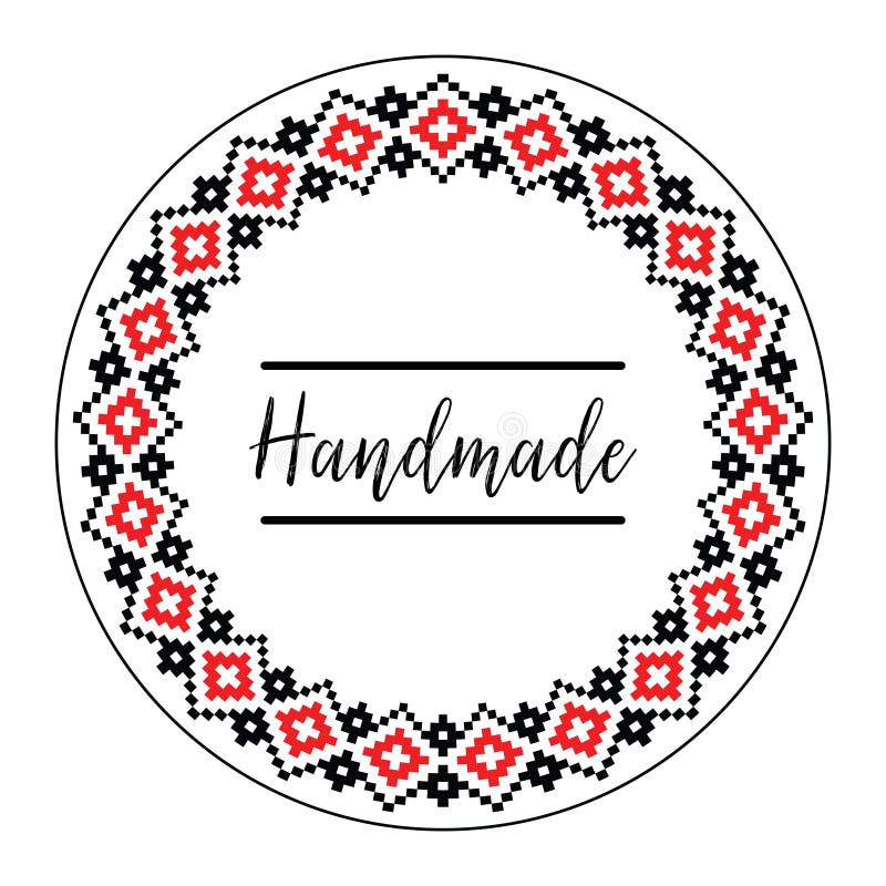 Traditional Round Frame for Text- Graphic Design Stock Vector ...