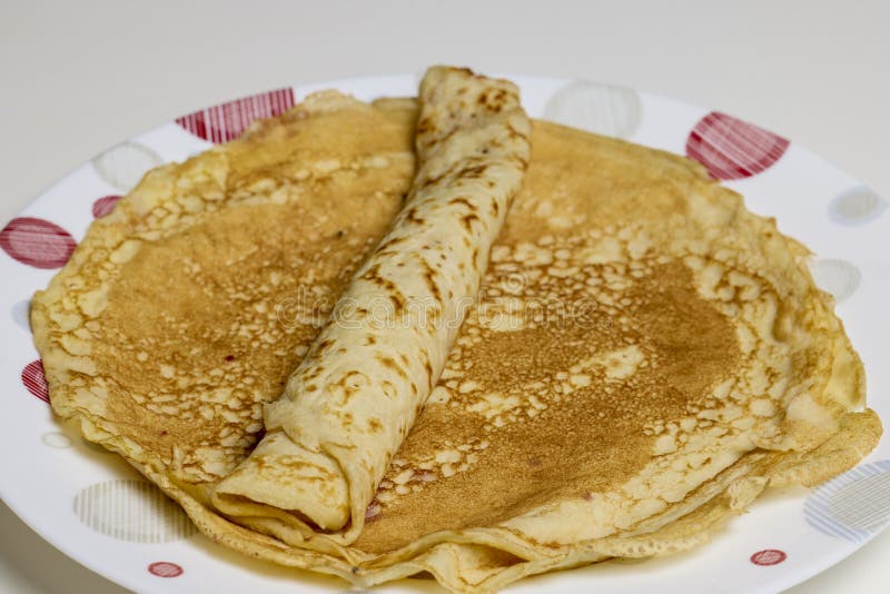 Traditional Romanian Pancakes Prepared To Be Eaten Stock Image - Image ...