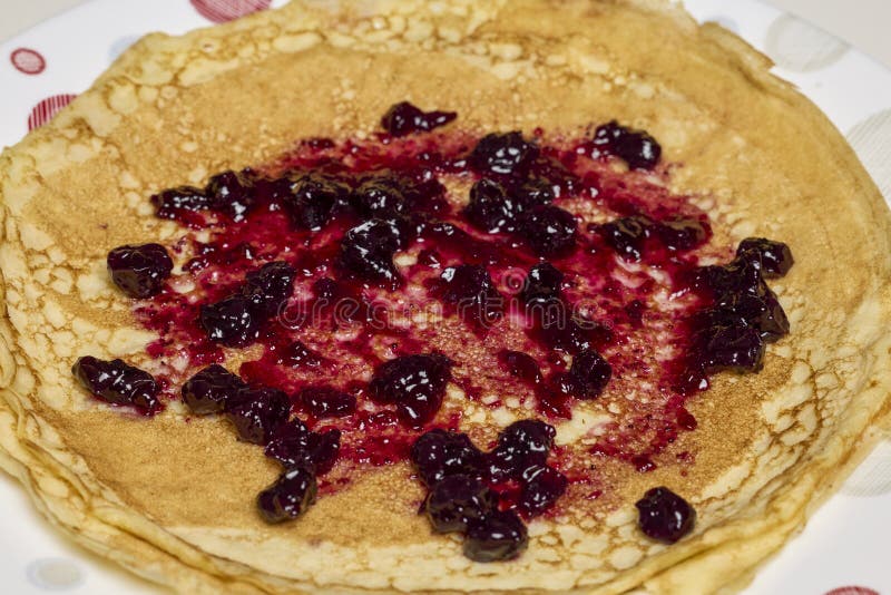 Traditional Romanian Pancakes Prepared To Be Eaten Stock Photo - Image ...