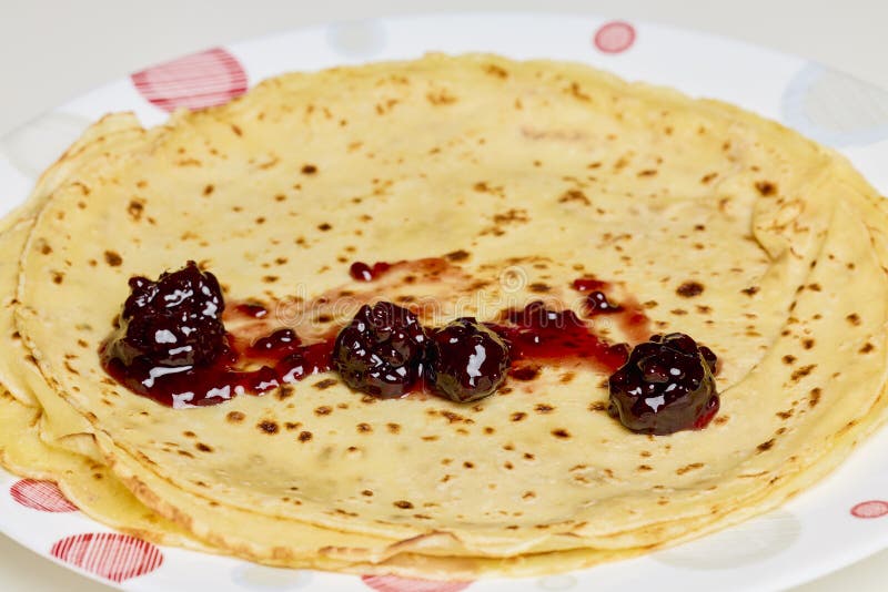 Traditional Romanian Pancakes Prepared To Be Eaten Stock Photo - Image ...