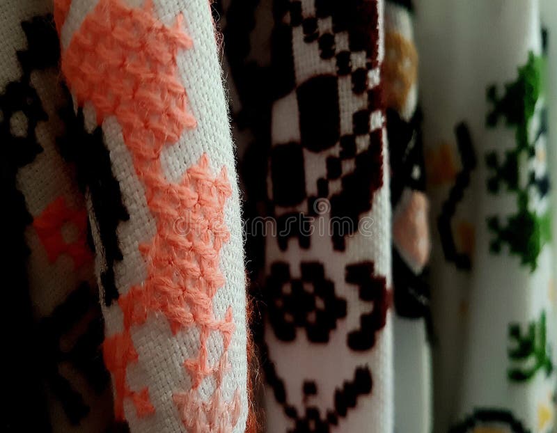 Traditional Romanian Textile Stock Illustration - Illustration of ...