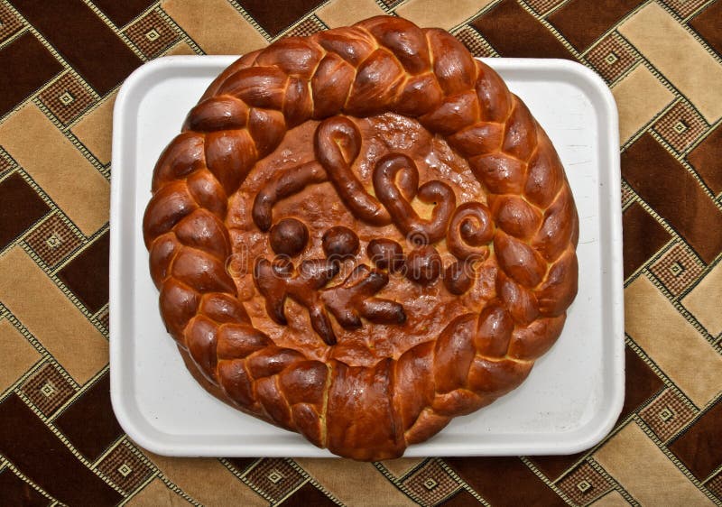 Traditional wedding bread stock image. Image of marriage - 111022567