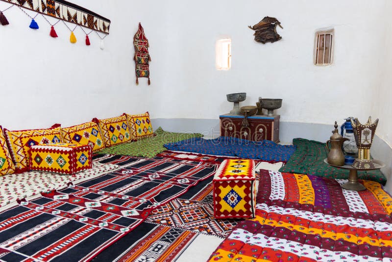 Traditional Room in a House from Saudi Arabia Stock Photo - Image of ...