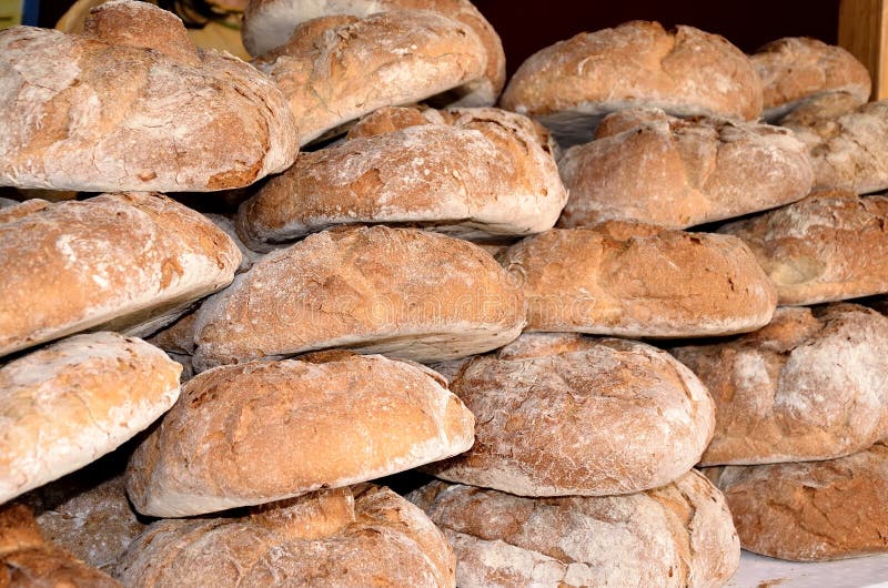 Traditional round bread stock photo. Image of loaf, tasty - 24897090