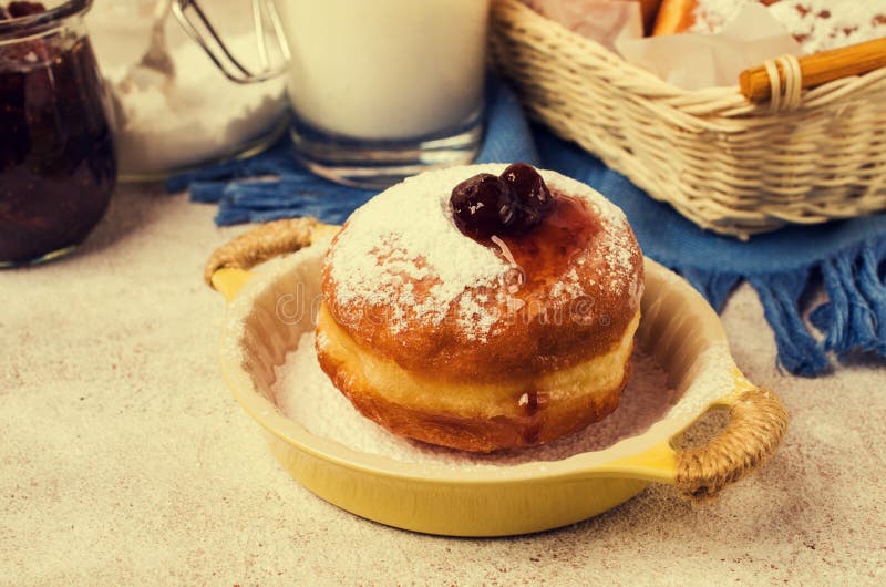 Traditional round donuts stock photo. Image of bakery - 124478228