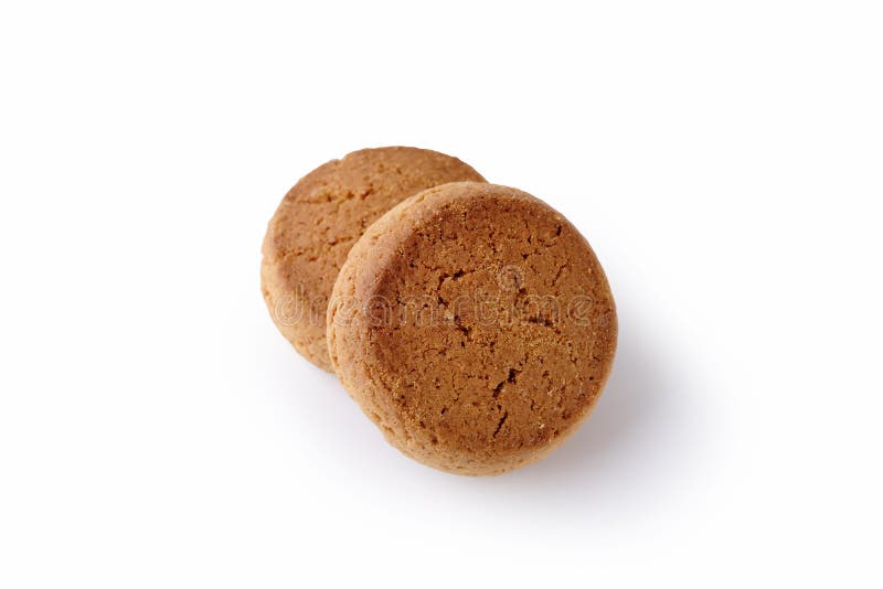 Traditional Round Gingerbread Isolated on White. Closeup Stock Photo ...