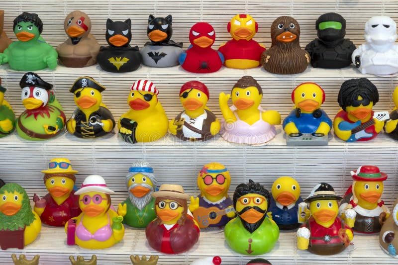 Traditional Rubber Ducks, Each Adorned with the Costume of a Distinct ...