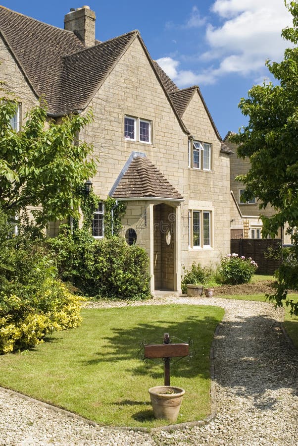 Traditional Rural Homes Scene Stock Photo - Image of detached, building ...