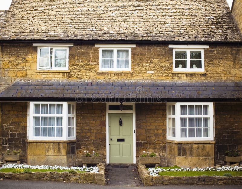 Traditional Rural Homes Scene Stock Photo - Image of buildings ...