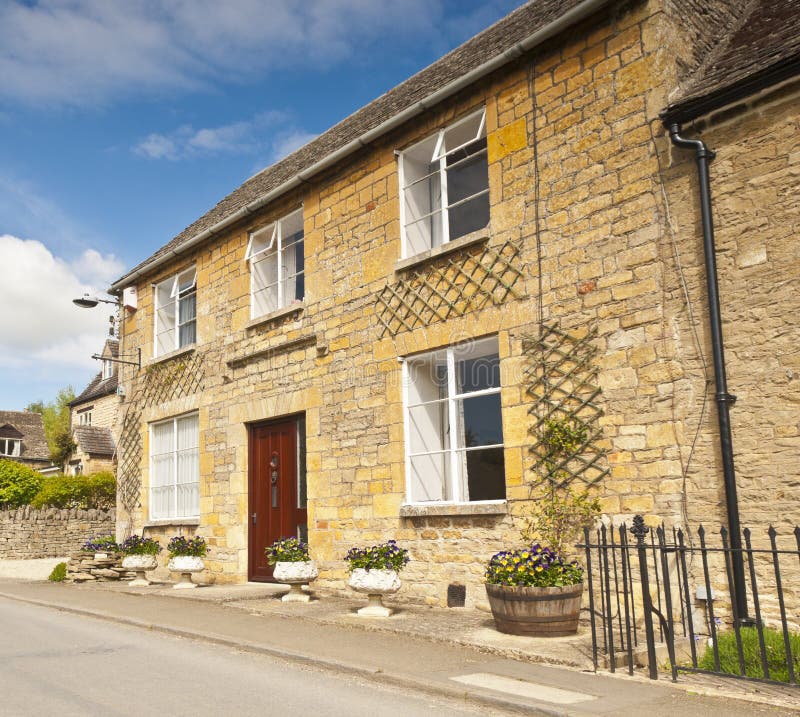 Traditional Rural Homes Scene Stock Photo - Image of building ...