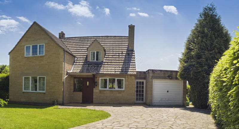 Traditional Rural Homes Scene Stock Image - Image of street, house ...