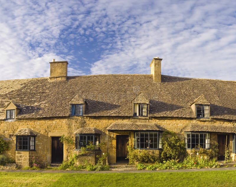 Traditional Rural Homes Scene Stock Image - Image of rustic, roof: 41931523