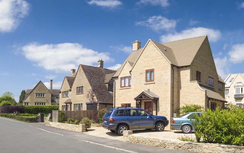 Traditional Rural Homes Scene Stock Image - Image of street, door: 42115569
