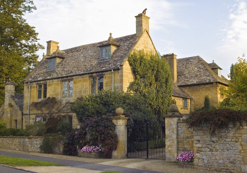 Traditional Rural Homes Scene Stock Photo - Image of homes ...