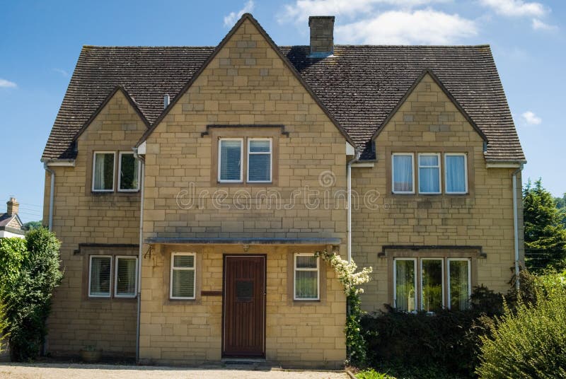 Traditional Rural Homes Scene Stock Photo - Image of england, urban ...