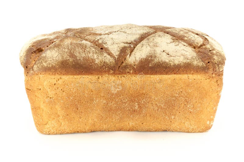 Bread on a White Background Stock Photo - Image of food, rustic: 150363928